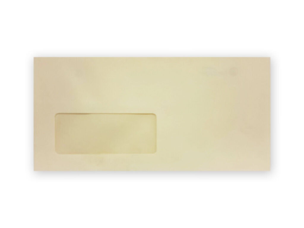 Cream High Quality DL Envelopes with Window 120GSM
